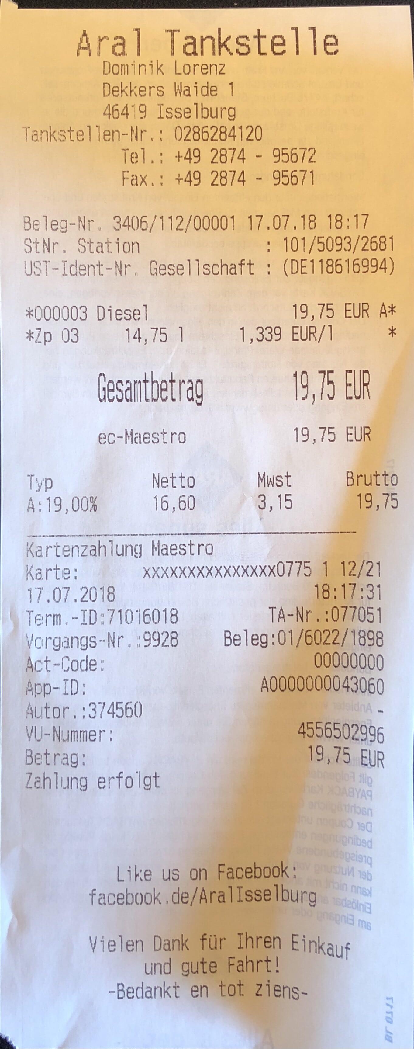 What Is Receipt Of Payment In German at Harold Chappell blog