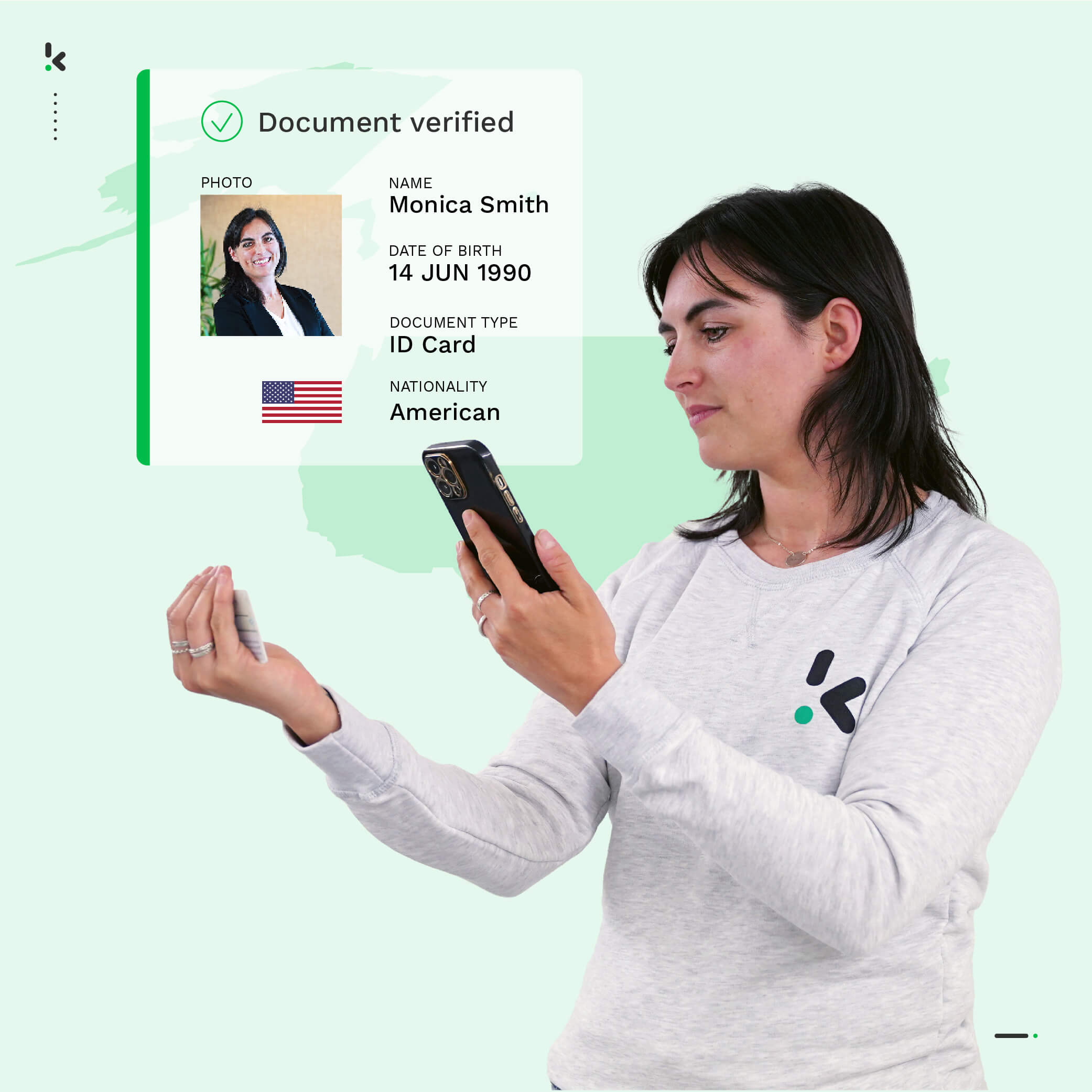 Solución de verificación de identidad con IA para EE.UU.