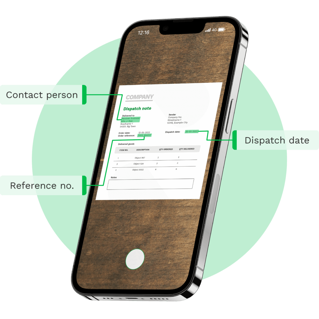 Dispatch Note OCR - Data Scanning and Processing