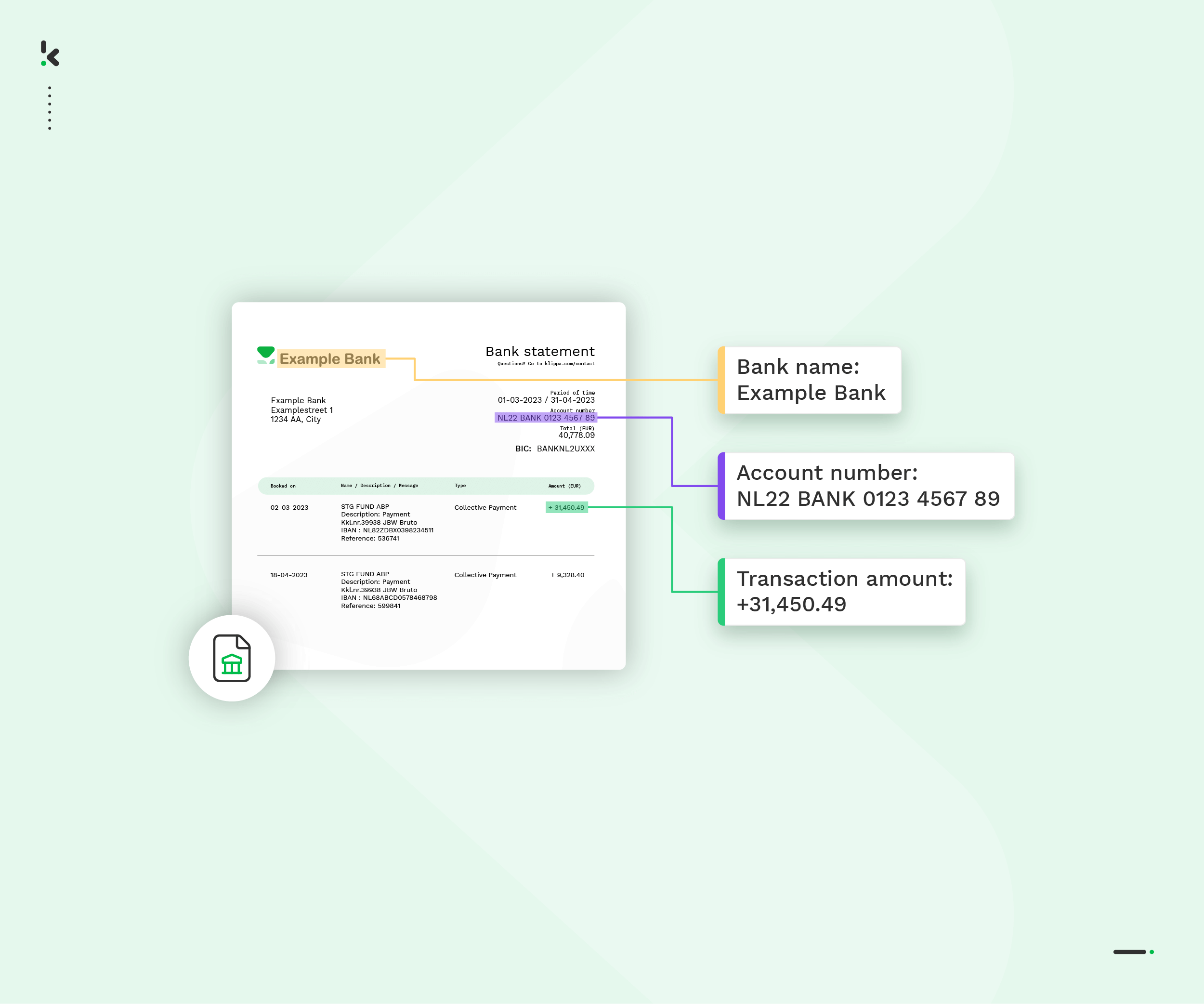 How to Extract Data from Bank Statements - Klippa
